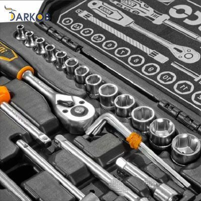مجموعه 45 عددی آچار بکس اینکو مدل HKTS14451 - ابزار دارکوب